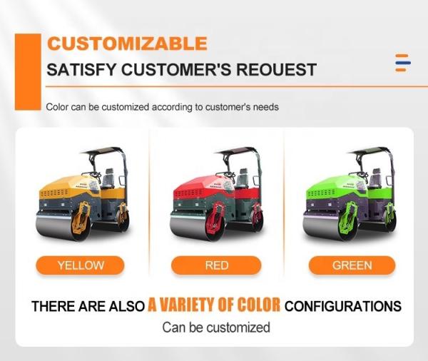 Quality Double Drums Walk Behind Asphalt Road Mini Vibrator Tandem Roller 200L Water for sale