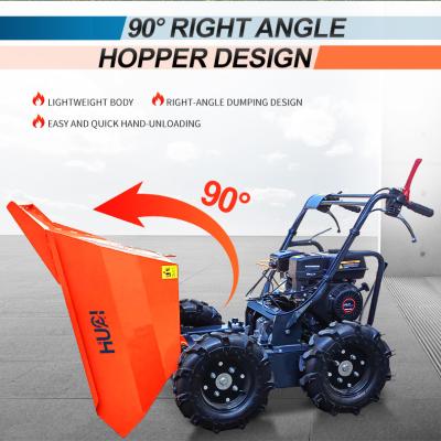 Cina 125L Capacità del secchio 4WD Mini dumper a gas per lavori di costruzione e all'aperto in vendita
