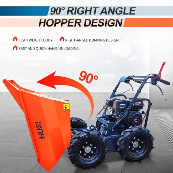 Quality 125L Bucket Capacity 4WD Gas Powered Mini Dumper for Construction and Outdoor for sale