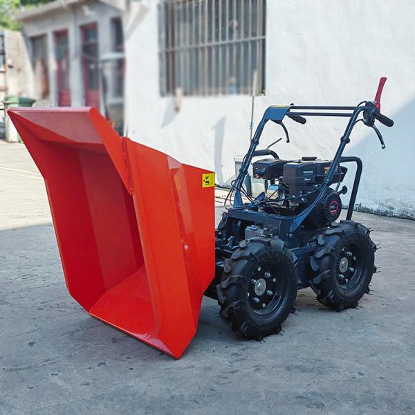 Quality Hand Pull Rope Recoil Start Mini Dumper Truck with Petrol Engine Power and 125L Bucket for sale