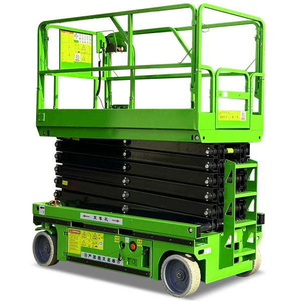 Quality 320kg Weight Rough Terrain Scissor Lift Platform With High Operating Efficiency for sale