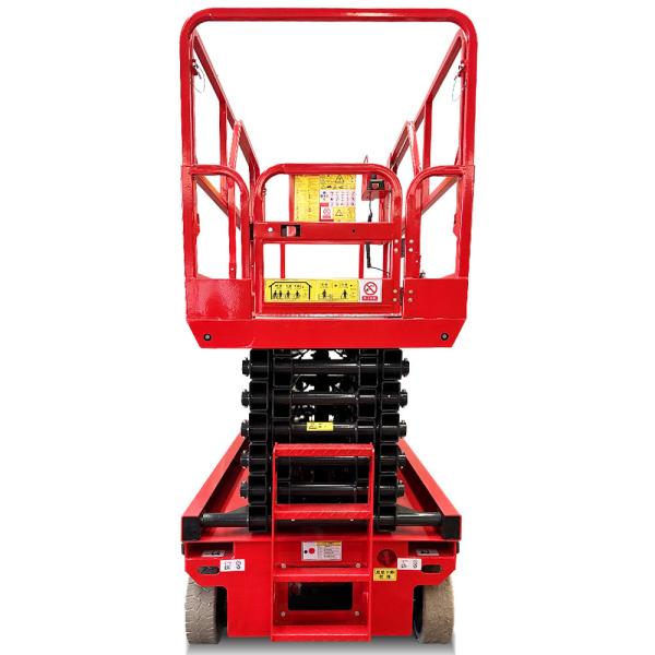Quality 320kg Weight Rough Terrain Scissor Lift Platform With High Operating Efficiency for sale
