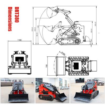 China Motor Briggs Stratton Mini Skid Steer Loader com múltiplas funções a preços acessíveis à venda