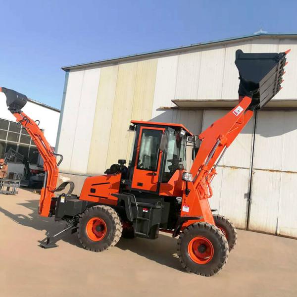 Quality HQ-WZ-10-20 Ce Epa 4wd Compact Four-wheel Articulated Mini Backhoe Loader With for sale