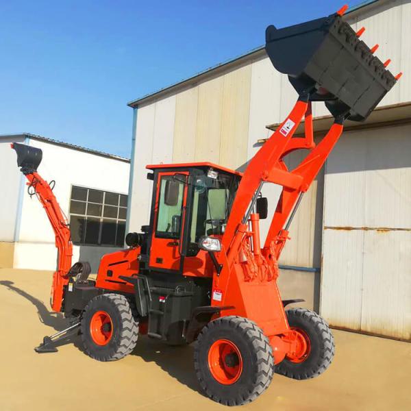 Quality HQ-WZ-10-20 Ce Epa 4wd Compact Four-wheel Articulated Mini Backhoe Loader With for sale
