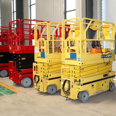 Cina 12m 320kg Self-propelled Scissor Lift per la costruzione di serre piattaforma di lavoro aereo in vendita