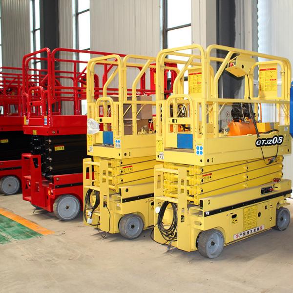 Quality 12m 320kg Self-Propelled Scissor Lift for Green House Construction Aerial Work for sale