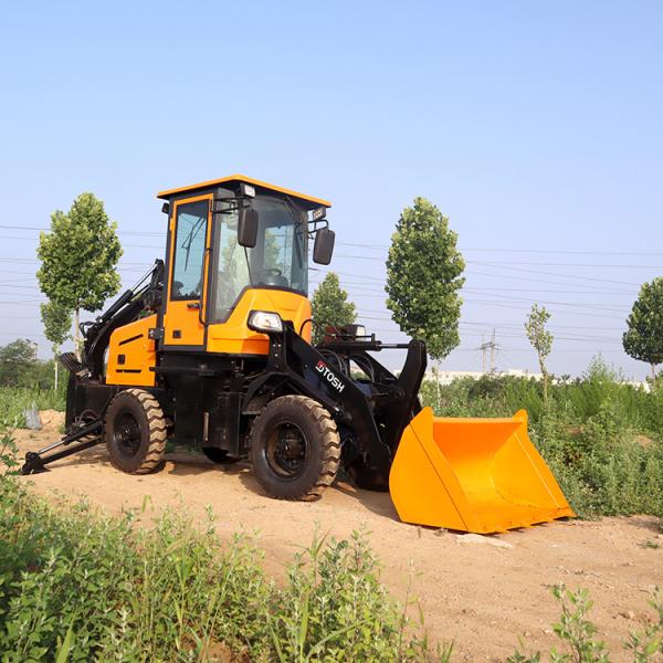 Quality Gradeability 30° HQ-WZ-8-12 Construction Mini Loader Backhoe Loader With Backhoe for sale