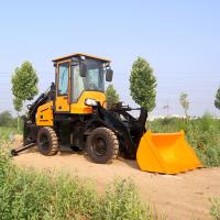 China Gradeability 30° HQ-WZ-8-12 Construction Mini Loader Backhoe Loader With Backhoe for sale