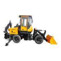 China Gradeability 30° HQ-WZ-8-12 Construction Mini Loader Backhoe Loader With Backhoe for sale
