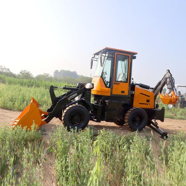 Quality Gradeability 30° HQ-WZ-8-12 Construction Mini Loader Backhoe Loader With Backhoe for sale