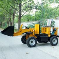China Electric Start 1000kg Hydraulic Backhoe Loader Mini Front End Loader With Back Hoe for sale