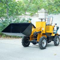 China Electric Start 1000kg Hydraulic Backhoe Loader Mini Front End Loader With Back Hoe for sale