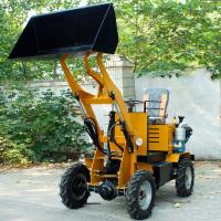 China Electric Start 1000kg Hydraulic Backhoe Loader Mini Front End Loader With Back Hoe for sale