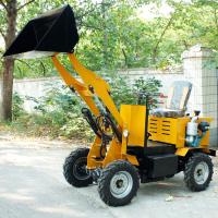 China Electric Start 1000kg Hydraulic Backhoe Loader Mini Front End Loader With Back Hoe for sale