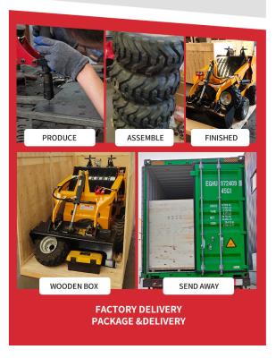 Cina Lavori di costruzione Mini Skid Steer Wheel Loader con HQ Valve idraulica e motore Epa in vendita