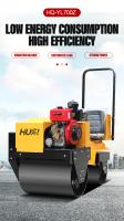 China Mini Double Drum Vibratory Road Roller Compactor for Soil Asphalt Compaction 0.7Ton for sale