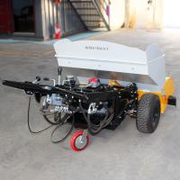China Small Asphalt Paver with 2 x Hydrostatically Driven Front Wheels 1000 mm Working Width for sale
