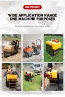 China Mini Double Drum Vibratory Road Roller Compactor for Soil Asphalt Compaction 0.7Ton for sale