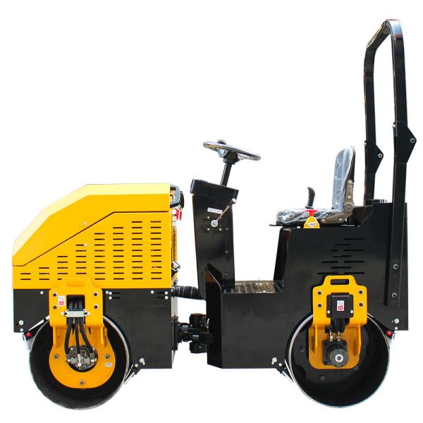 Quality 1 Ton Vibrating Tandem Compactor Ride On Road Roller Mini Asphalt Road Compactor for sale
