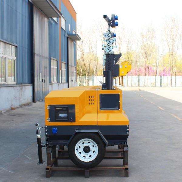 Quality 3500K Floodlight Mobile Trailer Mounted Solar Power LED Light Towers for Street for sale