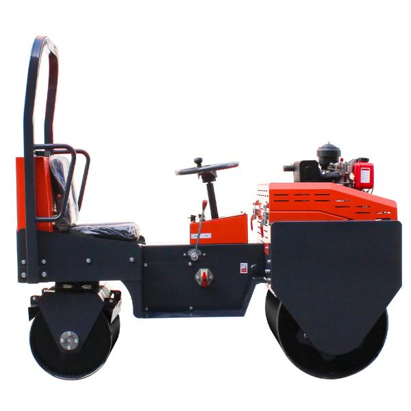 Quality High Power 8HP 1Ton Ride-on Mini Vibratory Roller for Small Size Road Constructi for sale