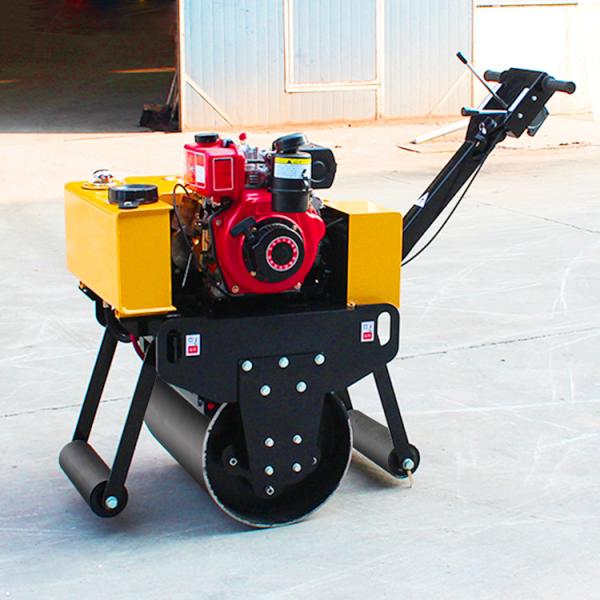 Quality Electric Start 0.3 Ton Walk Behind Single Drum Roller HQ-YL600C for Vibratory for sale