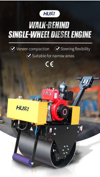 Quality Road Construction 0.5 Ton Vibratory Roller with and Hydraulic Station Drive for sale