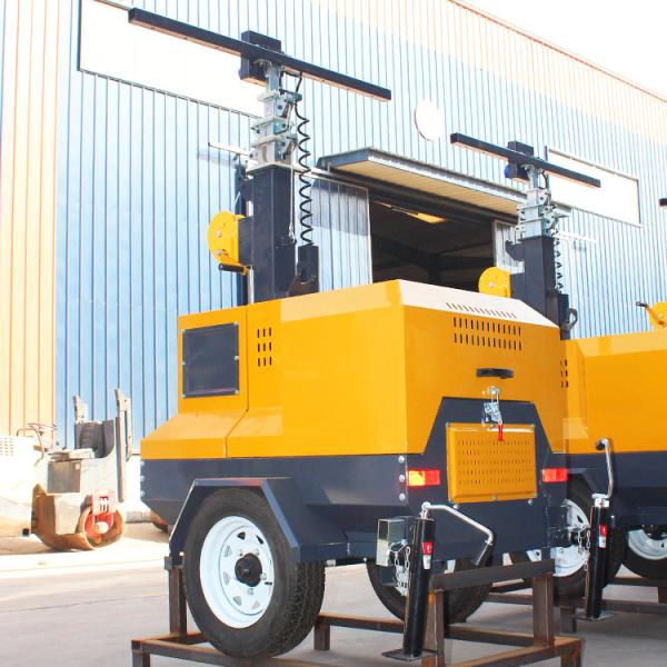 Quality Portable 7M Diesel Lighting Tower for 12H Continuous Operation and 4000 Hours for sale