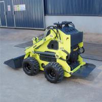 China Mini Skid Steer Loader With Backhoe and Rotating Screening Bucket for Various Terrain for sale