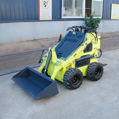 China Mini Skid Steer Loader With Backhoe and Rotating Screening Bucket for Various Terrain for sale