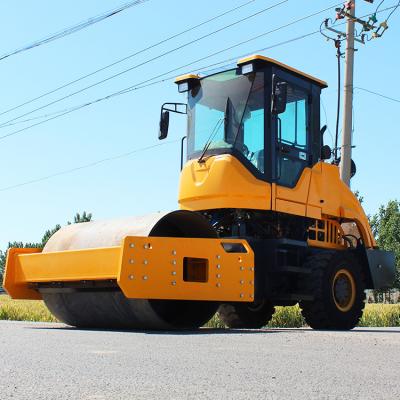 China Braking System Disc Air Cap Oil Brake Single Drum Vibration Rollers 5ton Road Rollers for sale