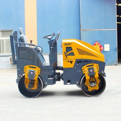 China 1 tonelada 2T 3T Double Drum Mini Road Roller Compactor na Índia Frequência de excitação 70Hz à venda