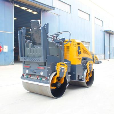 China 2t hydraulische dubbeltrommel vibreerbare wegrolmachine voor het compacteren van mini-asfalt Te koop