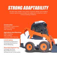 China Super Power Electric Mini Skid Steer Loader Compact Skid Steer Loader Front Mini Loader for sale