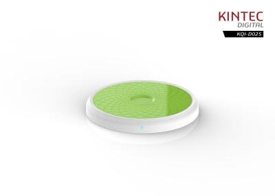 China Green Flat Qi Wireless Charging Pad Round Shape Apply To Iphone 8 / 8 Plus / X for sale