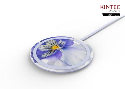 China Fast Charge Ultra Thin Wireless Charging Pad Printing Picture DC 5V for sale