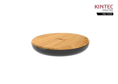 China Quick Charge Samsung Mobile Wireless Charger Round Shape Long Life Span for sale