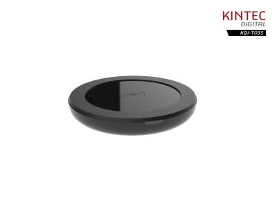 China 65 Gram Black Qi Wireless Charging Pad Customized Logo For Samsung for sale