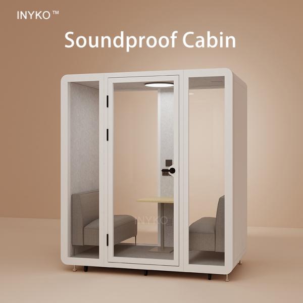 Quality Modular Phone Booth Office Space Log Cabin Soundproofing Booth 550KG for sale