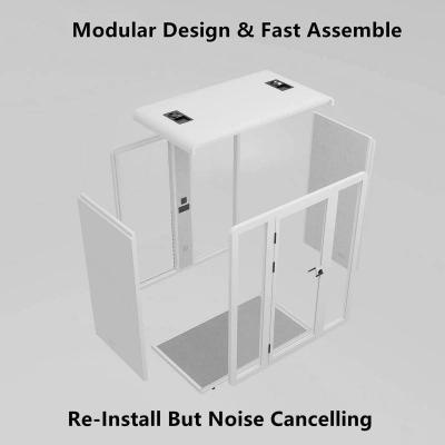 Cina Cabina telefonica mobilita per ufficio modulare per 1 persona Installazione rapida in vendita