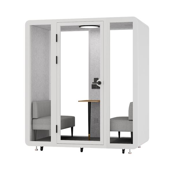 Quality Modular Phone Booth Office Space Log Cabin Soundproofing Booth 550KG for sale