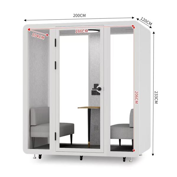 Quality Modular Phone Booth Office Space Log Cabin Soundproofing Booth 550KG for sale