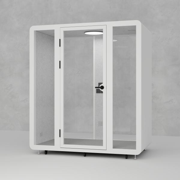 Quality Modular Phone Booth Office Space Log Cabin Soundproofing Booth 550KG for sale