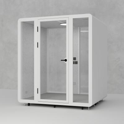China Portable 2- 4 Person Meeting Pod , Modular Office Pods Soundproof for sale