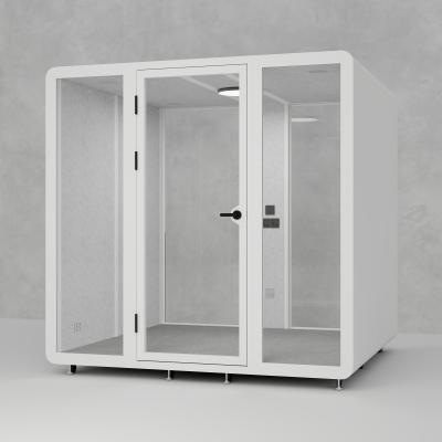 China Acoustic Phone Booth 2300x2200x2300mm Soundproof Modular Office Pod for sale