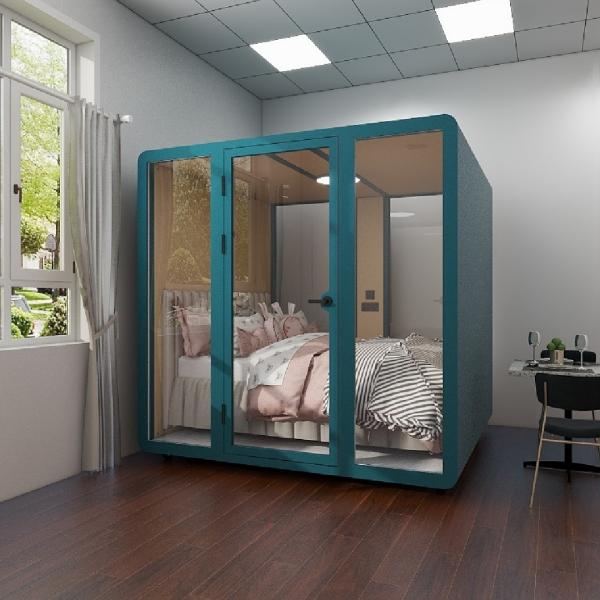 Quality Fully Enclosed Soundproof Sleeping Pod Portable Modular Capsule House for sale