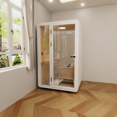 China 1 Person Prefabricated Office Pod Soundproof Modular Home Office Pods for sale