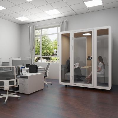 Cina Pod ufficio prefabbricato modulare con isolamento acustico per due persone, 550KG in vendita