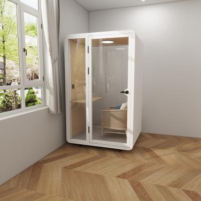 China Double-walled Soundproof Booth with LED Lighting and Built-in Ventilation System for Prefabricated Work Pod for sale